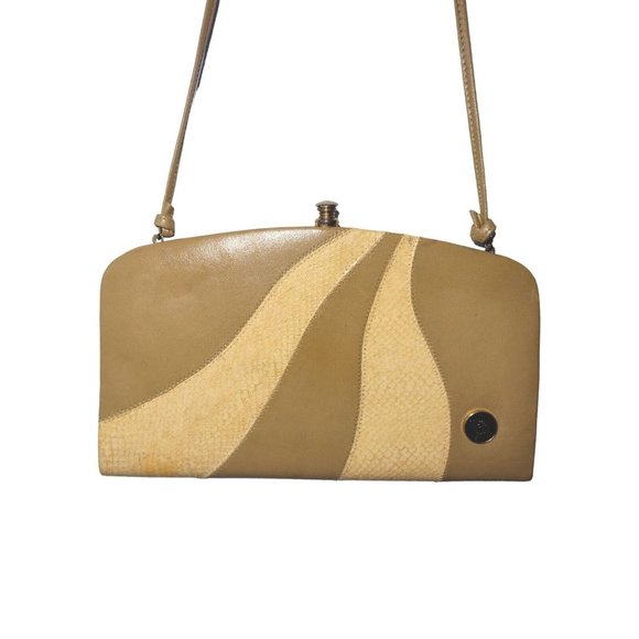 Vintage | Bags | Vintage 7s Bfl Faux Snakeskin Leather Shoulder Purse ...